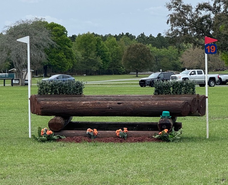 After we finished showjumping I went back to the trailer, put his boots ...